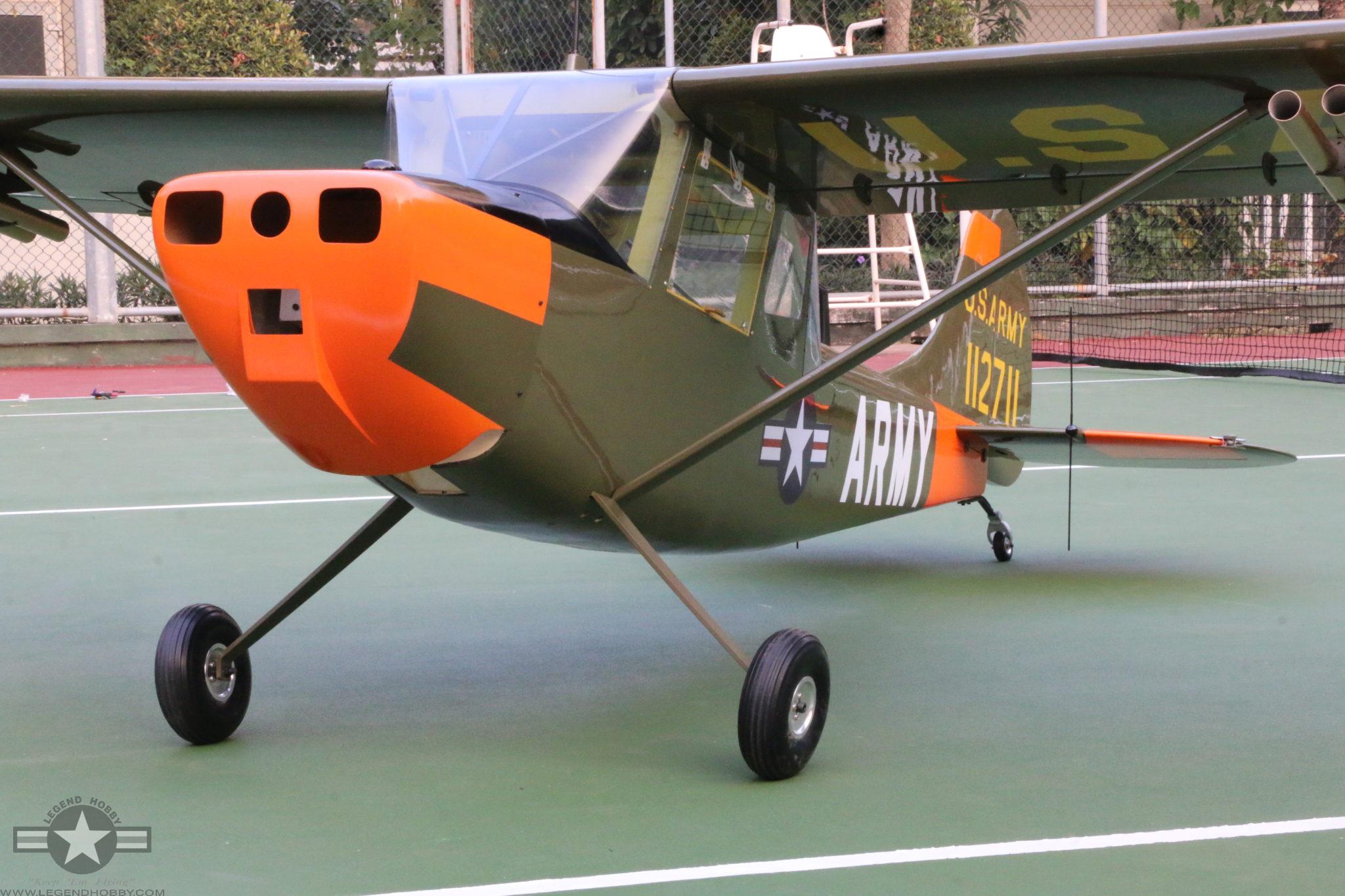 L-19 Bird Dog Olive Drab/Orange | 156" Wingspan | Legend Hobby