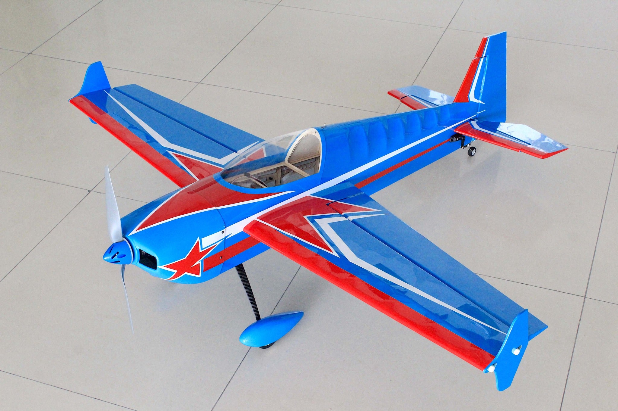 Laser 48" ARF 30E – Blue/Red SEA417B | Seagull Models