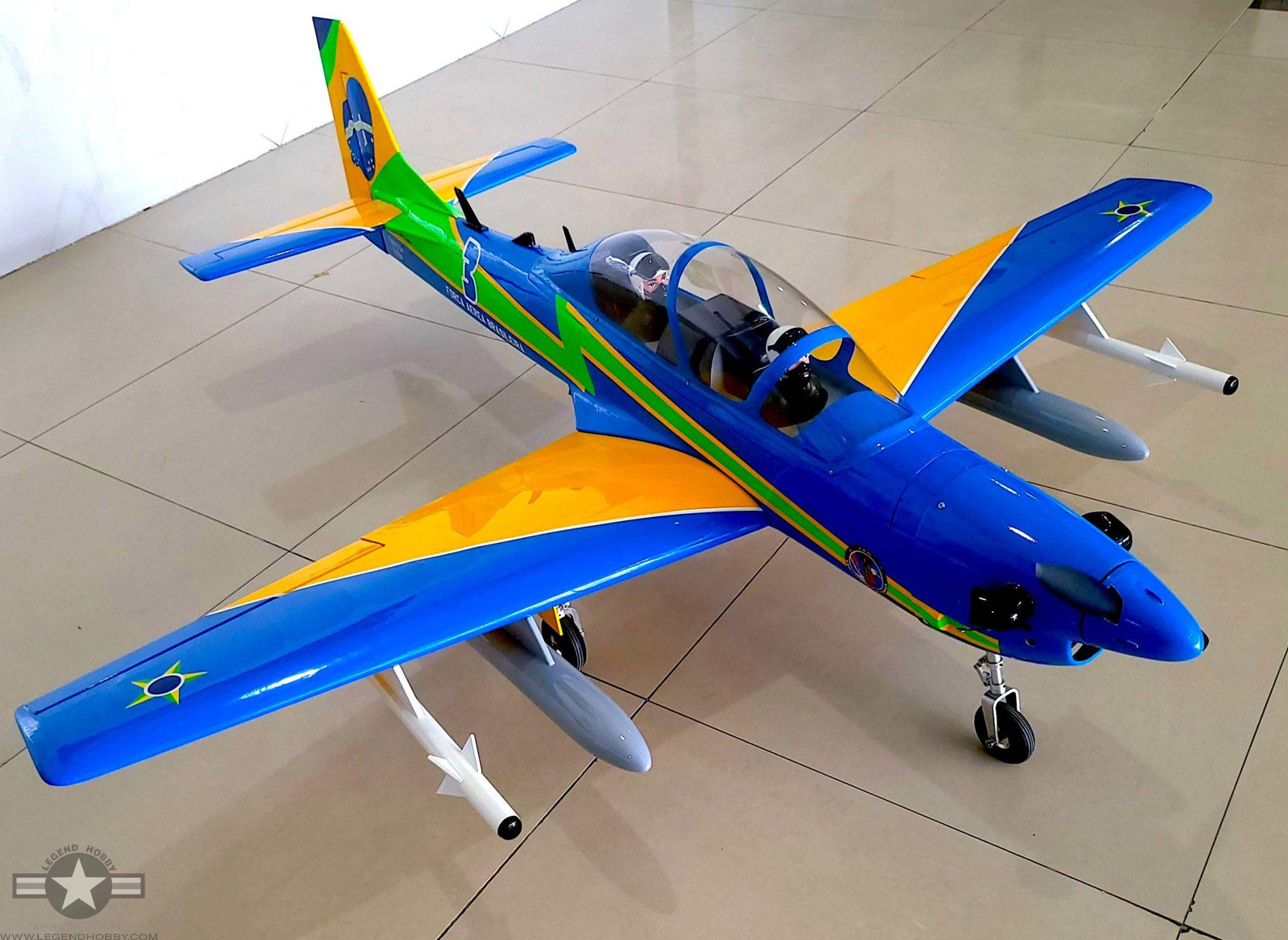 SEAGULL MODELS SUPER TUCANO T-27 "BRAZIL AIR FORCE" 65" Wingspan 15cc-