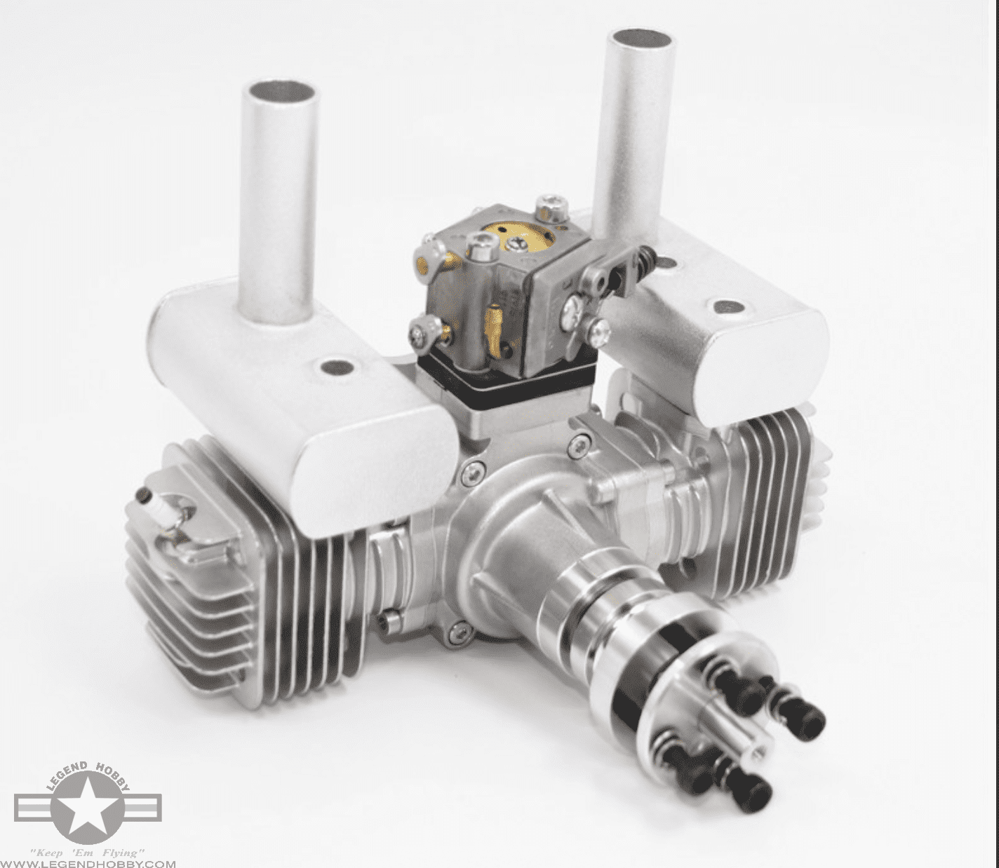 STINGER 40cc Twin Engine With 1/4-32 Spark Plugs