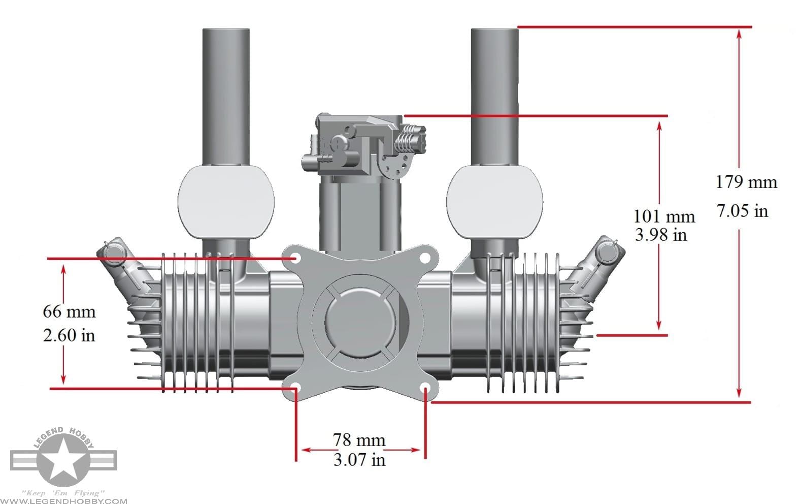 Stinger 70cc Twin Engine