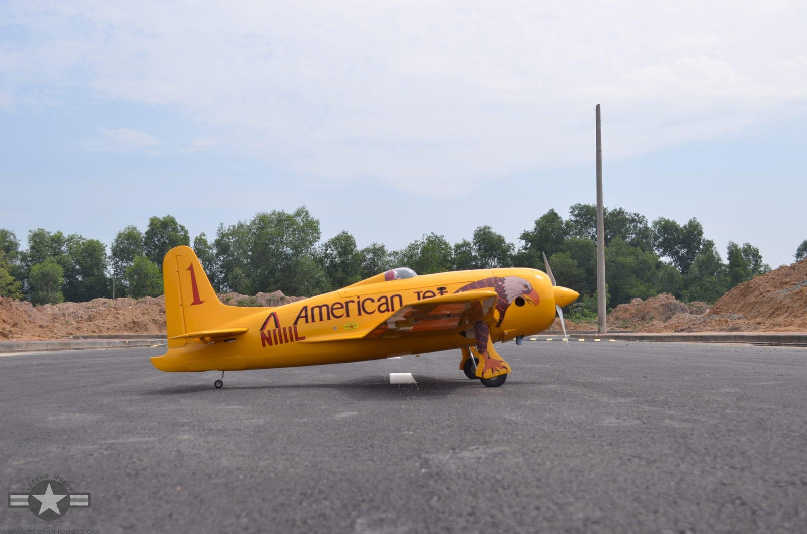 SEAGULL MODELS F8F BEARCAT CONQUEST I YELLOW RENO RACER - SEA324Y