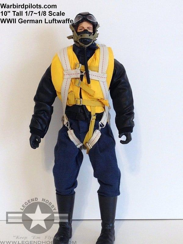 WWII German Luftwaffe Pilot (1/7 - 1/8 Scale) 10in | RC Plane Pilots ...